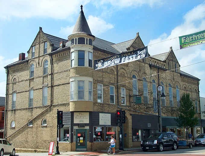 Victorian architecture meets Brew City pride in this stunning corner building that's aged like fine wine, only better.