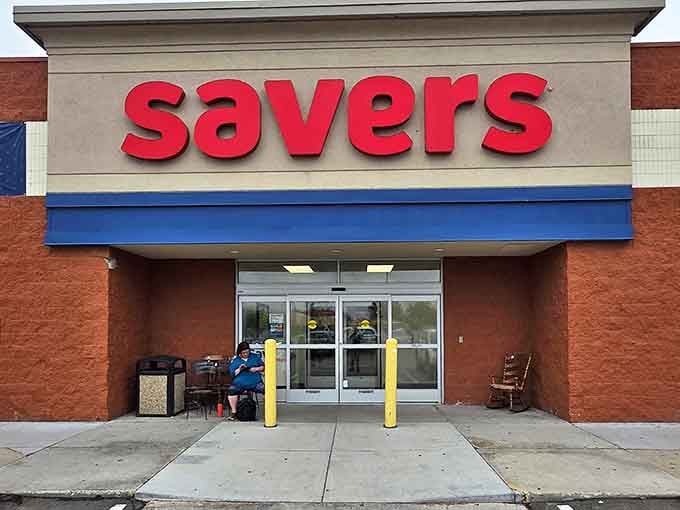 The bold red Savers sign in Inver Grove Heights stands out like a beacon. Promising adventure for those brave enough to hunt for treasure.