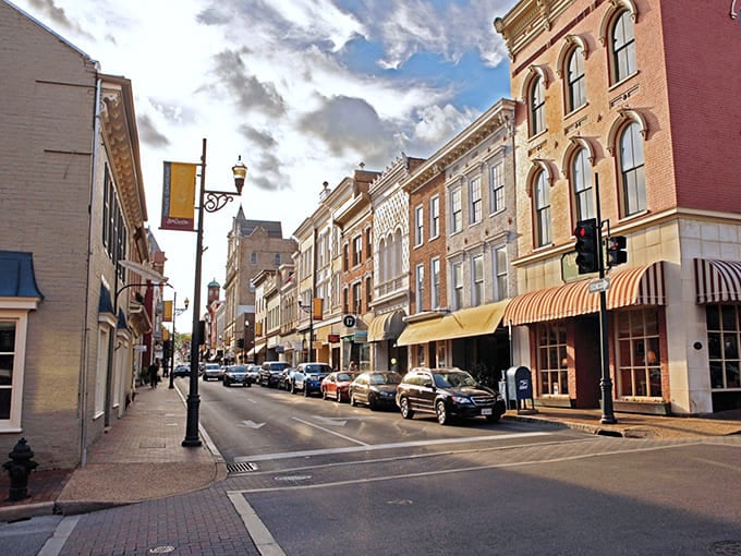 Brick buildings in warm earth tones line streets where every architectural detail tells stories from generations past beautifully.