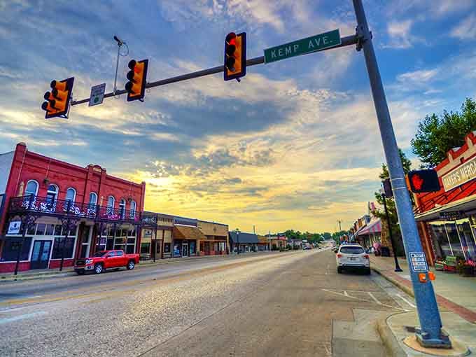 Tishomingo's Main Street showcases that classic Oklahoma downtown architecture that modern builders just can't replicate anymore these days.