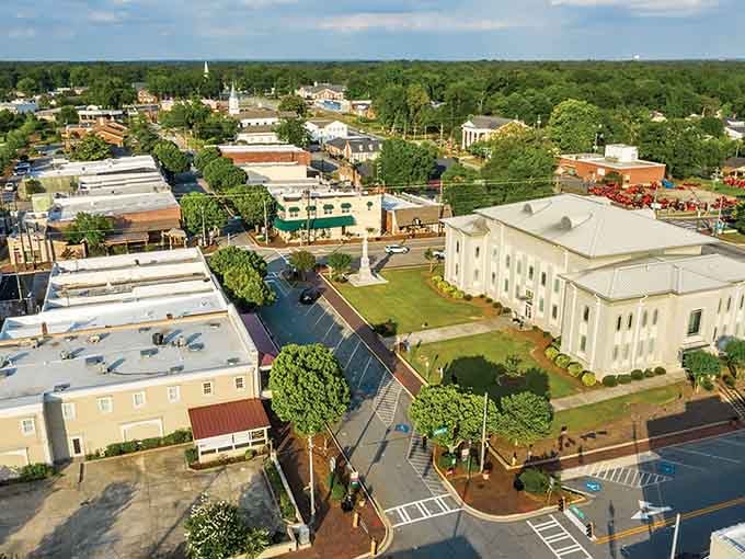 Shopping centers spread across landscapes where convenience meets affordability and parking spots outnumber your monthly bills.