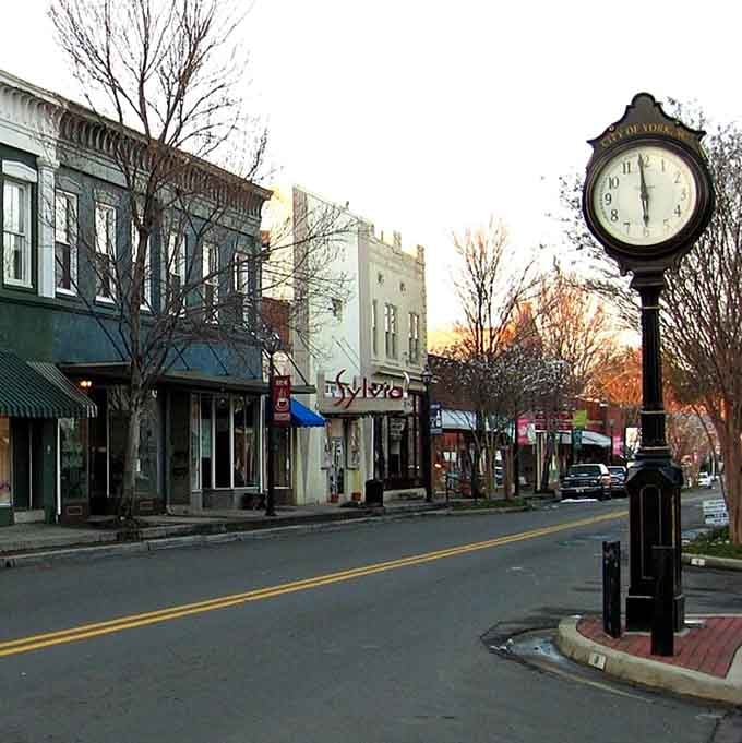 That classic town clock stands as a reminder that some places still believe in taking time to enjoy life properly.