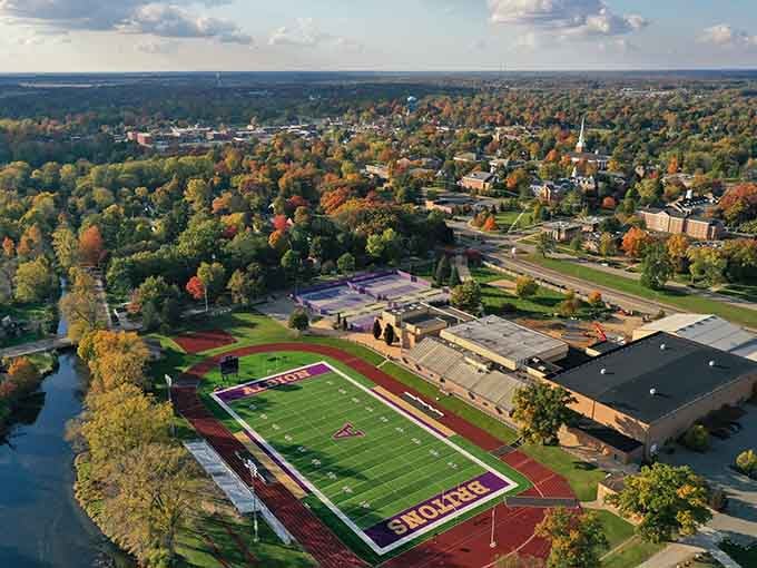 Autumn colors paint the landscape around college towns where energy and affordability create an unexpectedly perfect retirement combination.