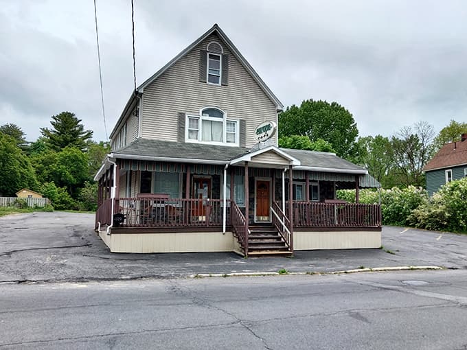 A cozy corner establishment with wraparound porches invites you to sit and stay awhile in true small-town fashion.