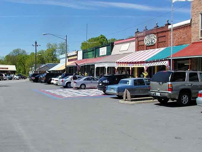 Bell Buckle's quiet main street offers the perfect escape from big city hustle, where local shops await unhurried exploration.