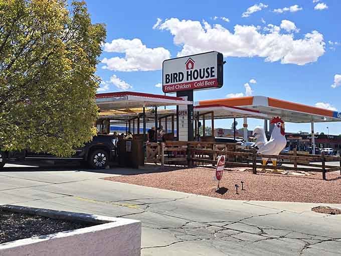 Page's desert landscape provides the perfect backdrop for this no-nonsense chicken joint that locals absolutely treasure and protect.