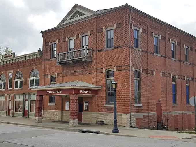 The historic Finke Theatre in California, Missouri offers cultural entertainment while maintaining the town's affordable, small-town charm.