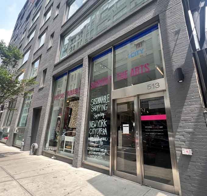 Sunlight streaming through those tall windows illuminates the designer bargains waiting inside this New York cultural institution supporting opera.