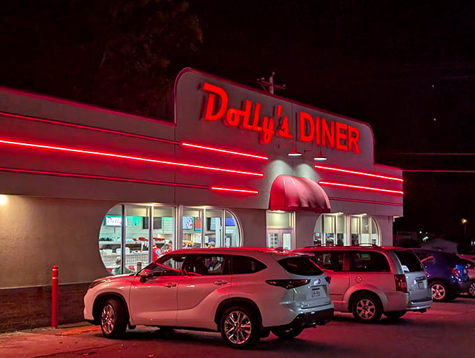 When neon lights call your name, you know you've found authentic American diner magic.