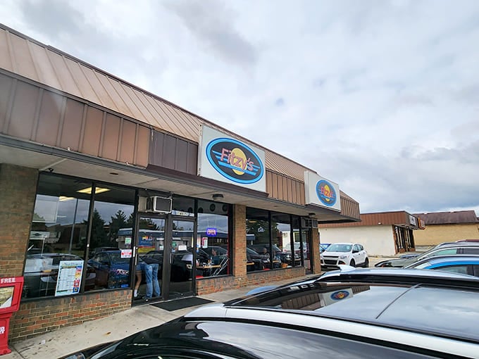 The retro signage and metal roof give this classic diner the kind of charm that never goes out of style.