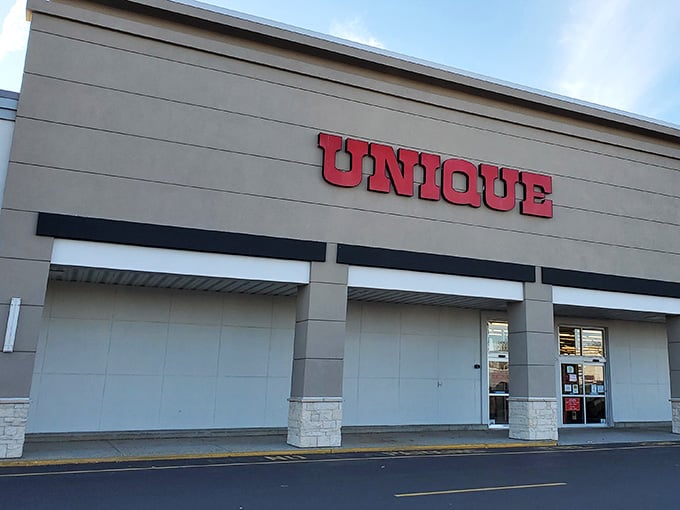 Clean lines and wide entrances welcome bargain hunters into a world where twenty-five dollars feels like a fortune.