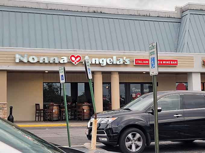 Daytime reveals Nonna Angela's simple exterior hiding culinary treasures within. Sometimes the best Italian food comes from the most unassuming places.