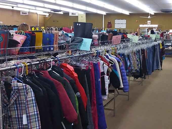 Inside, racks stretch toward the horizon loaded with colorful finds that won't require a second mortgage payment.