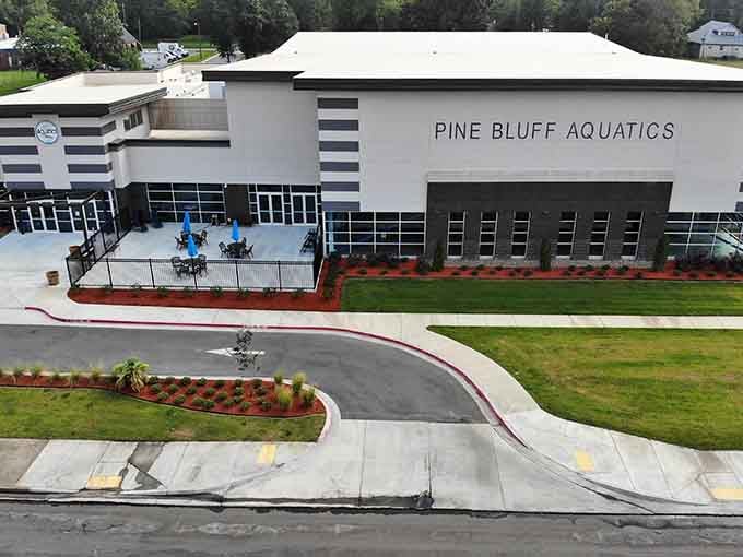 Pine Bluff's modern aquatics center proves affordable living doesn't mean giving up nice things - just paying less for them!