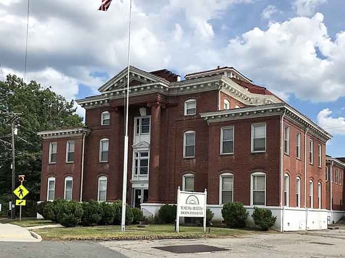 Classic courthouse architecture anchors a community where neighbors still know each other's names and budgets breathe easy.