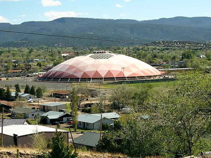 The iconic dome of Springerville stands as a landmark in this mountain town where retirement dollars stretch like taffy.