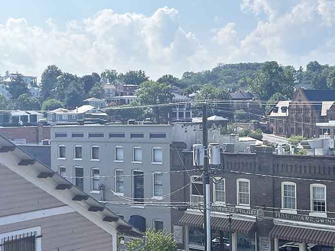 Historic architecture meets tree-lined streets where your wallet doesn't need therapy after grocery shopping trips.
