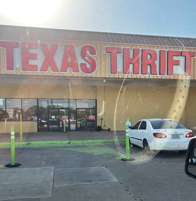 Those pink letters spell savings so big, you'll need to check your trunk space before heading inside this Houston location.