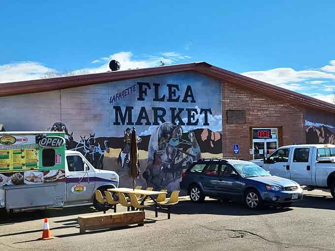 That "OPEN" sign glowing in the window is like a beacon calling all collectors and curious browsers.