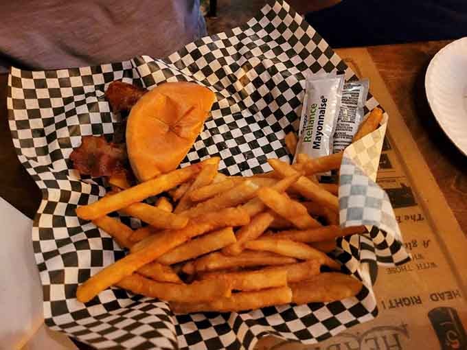 A burger and fries that would make any cowboy hang up their spurs and settle down permanently.