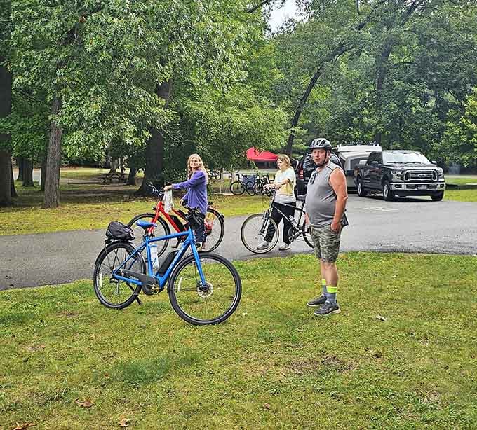 Two wheels are better than four when exploring the park's scenic routes. Biking here makes you feel like a kid again.