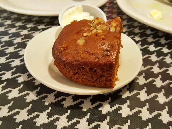 That pumpkin bread looks like it could double as a doorstop, in the best possible way imaginable.