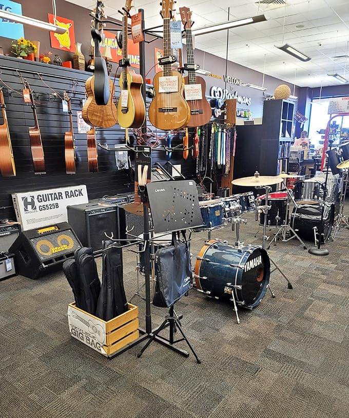 Guitars and drums await their next player, offering affordable entry into your long-delayed rock star dreams.