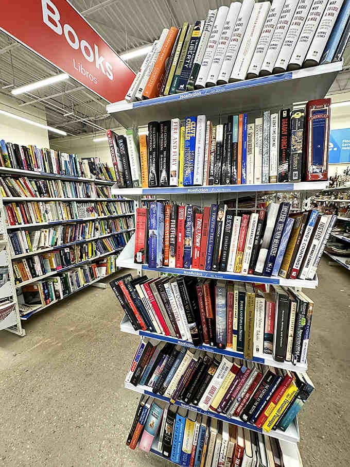 The book section: where literary adventures and forgotten bestsellers await their next chapter with a new owner.