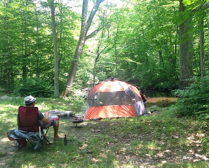Camping at Ringwood: where your cell service disappears but your connection to nature gets five bars. That tent is living better than most Manhattan studio apartments!