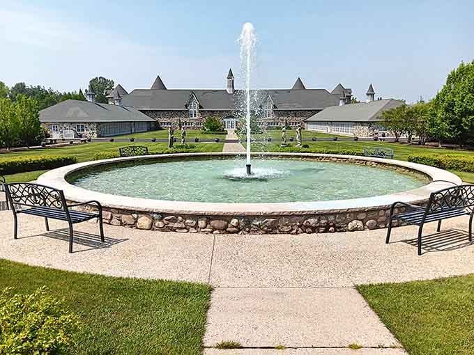 This fountain serves as the castle's centerpiece, offering European elegance with distinctly Midwestern charm and accessibility.