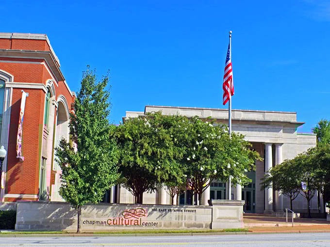 The Chapman Cultural Center stands as proof that cultural enrichment and fiscal responsibility can peacefully coexist. Art for the people, indeed!