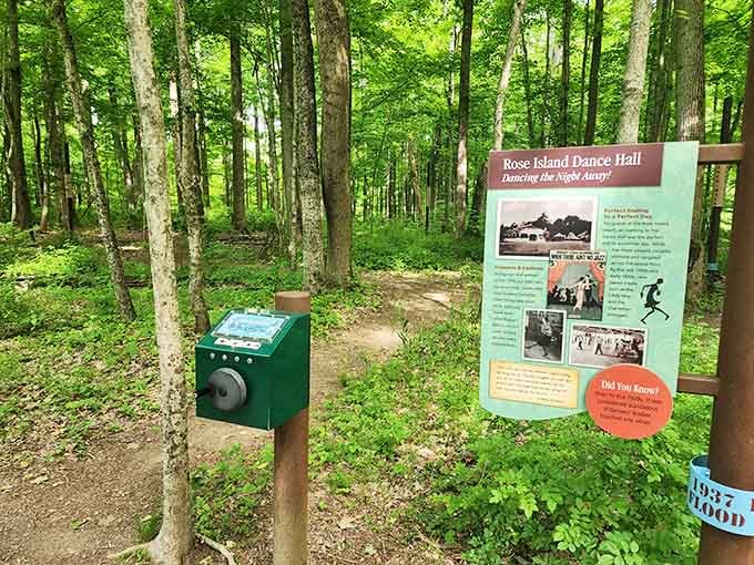 Where jazz once filled the air, now only birdsong plays, but the dance floor's memory lingers beautifully.