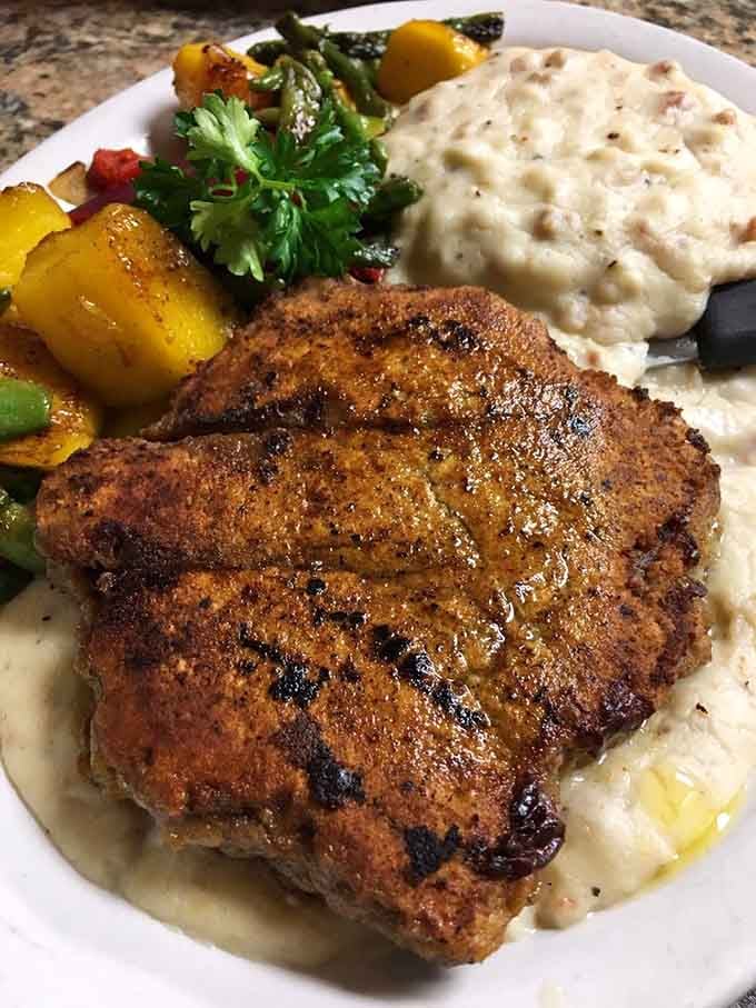 Chicken fried steak that could make a vegetarian weep&mdash;golden, crispy exterior giving way to tender meat, all swimming in country gravy paradise.