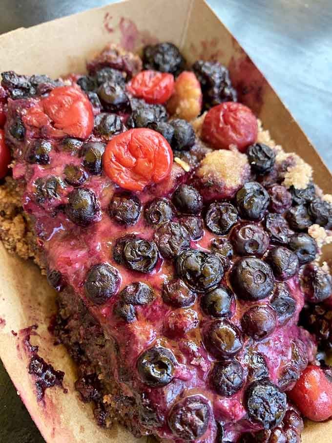 Berry coffee cake that makes you wonder why anyone bothers with birthday cake when this exists in the world.