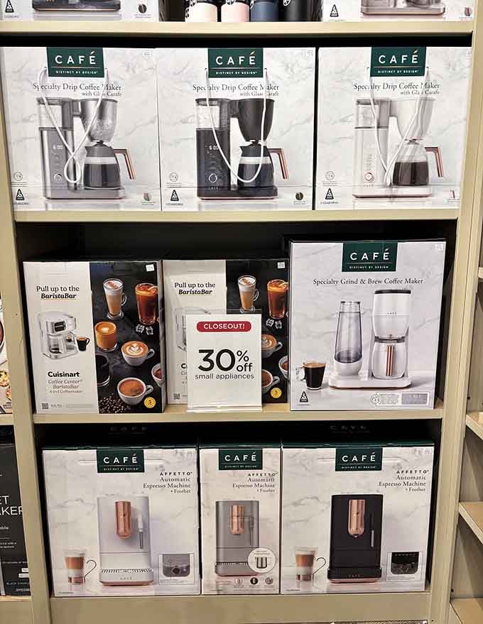 Coffee makers at outlet prices mean your morning brew can finally taste expensive without the expensive part.