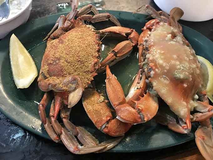 Blue crab gets the royal treatment here, seasoned and steamed until it's practically begging to be devoured.