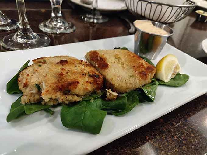 These crab cakes aren't playing around&mdash;golden-brown perfection with just enough binding to hold together the sweet lump meat.