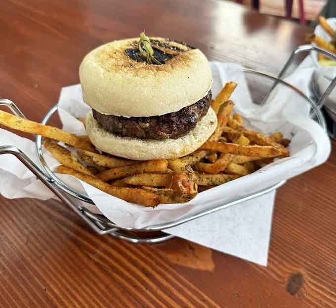 Sometimes simplicity speaks volumes, especially when it's this beautifully grilled and perfectly assembled on an English muffin.