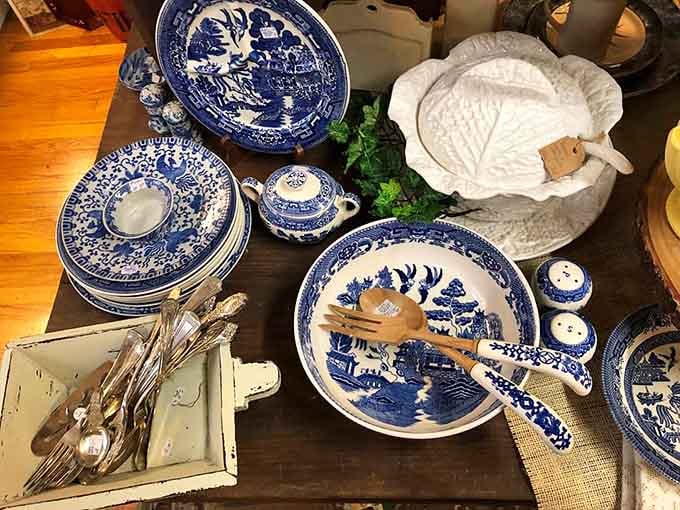 Blue willow china that survived decades of family dinners deserves more respect than anything you'll find at a big box store.