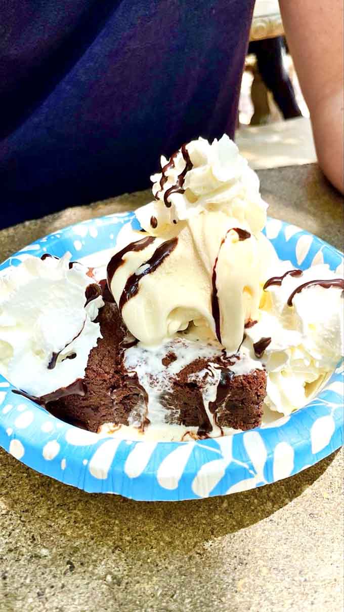 This brownie sundae situation is what happens when chocolate therapy meets whipped cream in the most beautiful way possible.