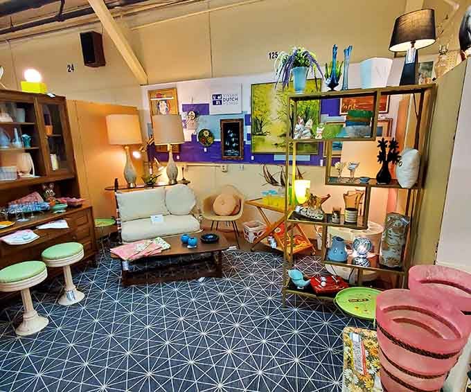 Mid-century modern perfection that'll make you want to redecorate your entire living room immediately.