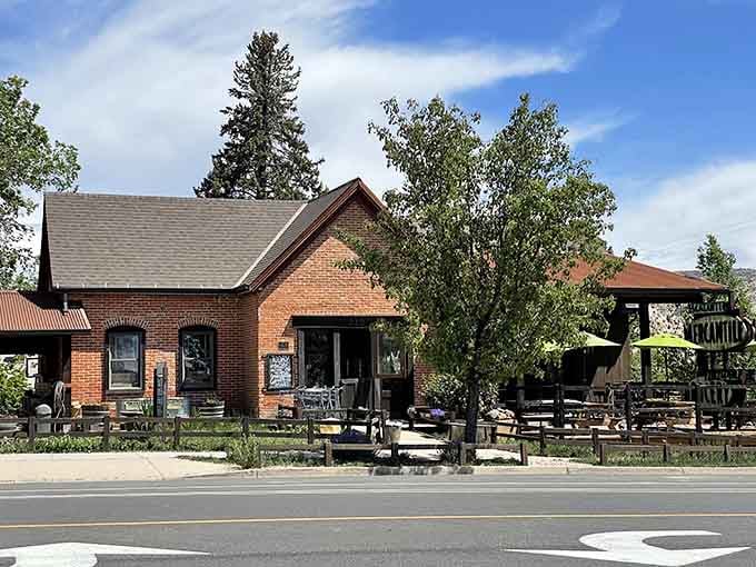 Brick storefronts with character to spare—this isn't some cookie-cutter strip mall, but a place where history and commerce have danced together for generations.