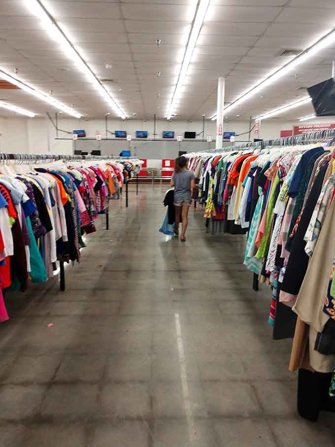 When you spot another shopper deep in the zone, you know they've found something special in the racks.