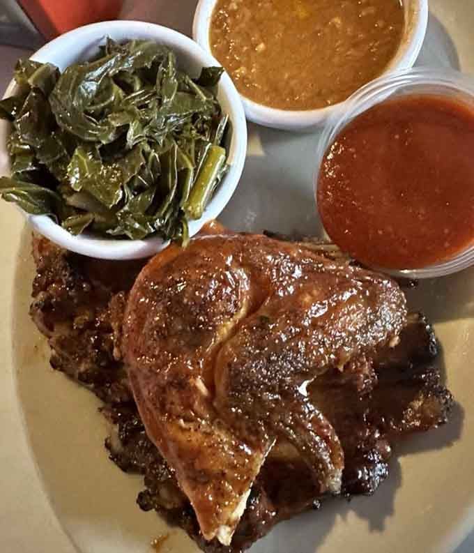 When your plate arrives looking like a Southern comfort food greatest hits album, you know you've ordered right.