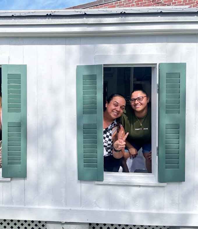 These shuttered windows frame perfect photo opportunities, assuming nothing photobombs your picture from the other side of the glass.