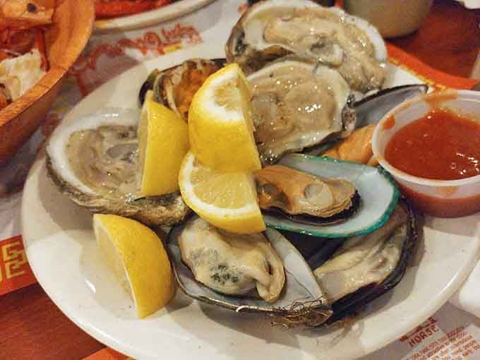 Fresh oysters at a buffet? It's like finding out your favorite uncle is also secretly rich.