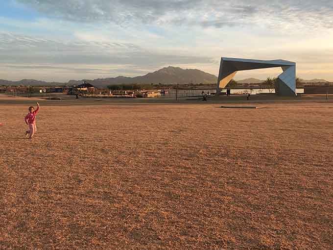 Wide open spaces perfect for kite flying, frisbee throwing, or just letting kids run until they finally tire out.