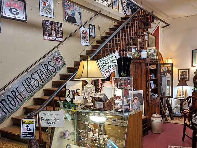 That staircase leads to even more treasures, because apparently one floor of temptation wasn't quite enough.