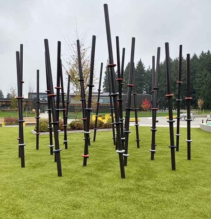 This outdoor fitness circuit turns exercise into an adventure, no gym membership or spandex required for entry.