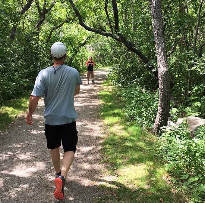 Dappled sunlight creates nature's air conditioning on these shaded trails. The perfect respite when summer cranks up the thermostat.